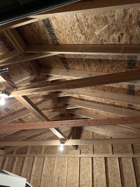 Lowered Garage Ceiling Joist